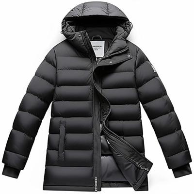 China Waterproof and Insulated Mens Down Coat with Hem 122-142 Zipper Pocket Yes Knitted Cuff Yes for sale