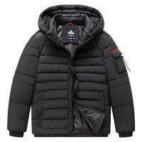China Deep and Convenient Hood Drawstring Mens Down Coat Thickness Thick Hem 122-142 for sale