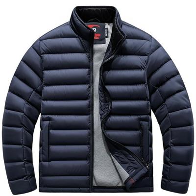 China Polyester Mens Down Coat Regular Fit Zipper Closure Warm Insulated Outerwear Winter Jacket Lightweight Durable Comfortable for sale