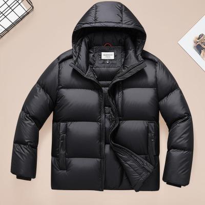 China Winter Mens Down Coat Featuring Zipper Pocket Durable Polyester Outer Fabric Perfect for Cold Weather Outdoor Activities for sale