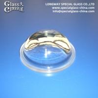 China Polished Borosilicate Glass Cob Led Lenses For Mining Lamp Lens for sale