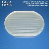 China Sandblasting Surface Linear Glass Lenses For Spotligh Lamp Lens for sale
