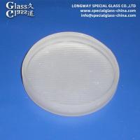 China Pressed Sandblasting Soda Lime Glass Cover For Led Light Lampe Lens for sale