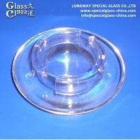 China Transparent Pressed Glass Cover Lenses For Led Light Lamp Lens for sale