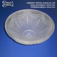 China Customized Frosted Soda Lime Glass Shade Cover For Lighting System for sale