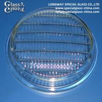 China Molded Borosilicate Glass Lamp Cover Lens For Swimming Pool Light lens for sale
