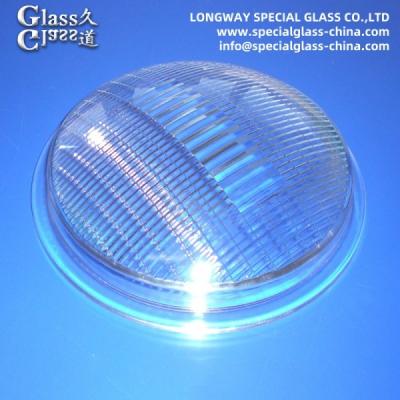 China Pressed Outdoor Light Glass Lamp Cover From Borosilicate Glass for sale