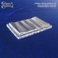 China Optically Clear Textured Pyrex Led Cover Lens For Clear Led Lighting Output for sale