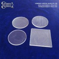 China Durable Borosilicate Glass Spread Lens For Industrial Lighting Fixtures for sale