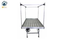 China Commercial Greenhouse Ebb And Flow Rolling Benches Hydroponic Equipment Flood Table for sale
