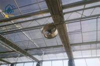 China Motorized Roof Vent Multi Span Greenhouse with Side Roll-Up Ventilation Windows... for sale