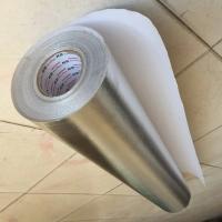 China Silver Reinforced Waterproof Aluminum Foil Coated Fiberglass Cloth for sale