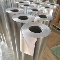 China Silver Aluminum Foil Fiberglass Cloth Waterproof Alkali Free for sale