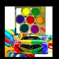 China High Glossy Car Painting Refinish 1K Coarse Flash Silver Moderate Coarse Silver Auto Paint Car Paint Advertising Billboard Paint for sale