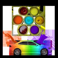 China Automotive Acrylic Resin Car Spraying Refinish Paint Advertising Billboard Paint 1K Silver Colors Coarse Silver Auto Car Paint for sale