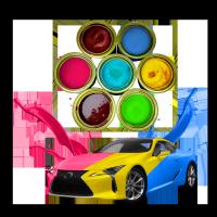 China Acrylic Car Refinish Paint Advertising Billboard Paint 1K Moderate Glittering Silver Body Repair Spray Auto Refinish Coating for sale
