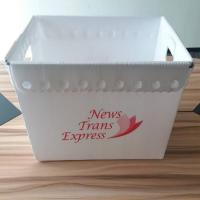 China 4.5mm 5.5mm Corrugated Plastic Packing Box Fish PP Corrugated Bin for sale