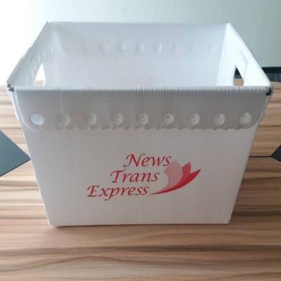China 4.5mm 5.5mm Corrugated Plastic Packing Box Fish PP Corrugated Bin for sale