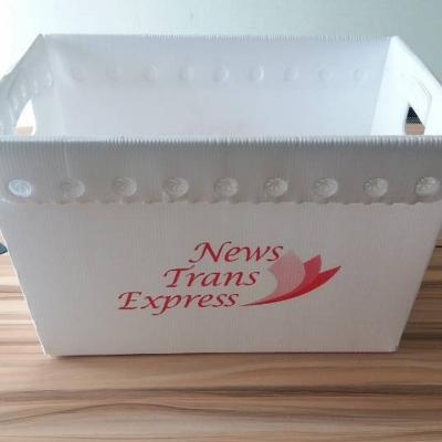 China PP Postal Totes Corrugated Plastic Turnover Box 3mm Coroplast for sale