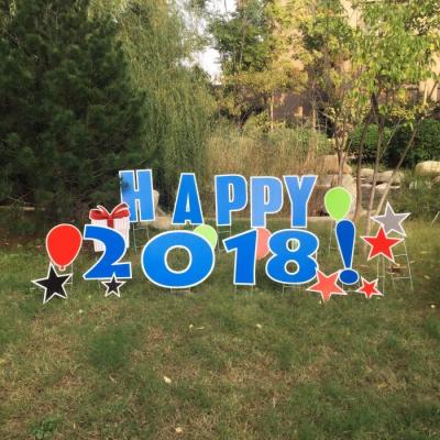 China Waterproof Corflute Yard Card 24x36 Large Corrugated Plastic Letters for sale