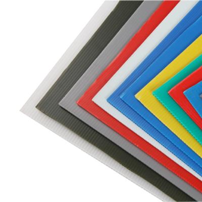 China Translucent 4mm Corrugated Plastic Sheet Polypropylene Fluted Board for sale