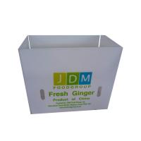 China White 4mm Vegetable Packaging Box Reusable Corrugated Plastic Boxes for sale
