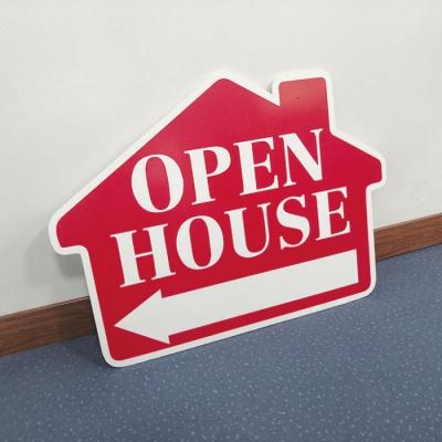 China Corflute Blank Yard Signs With Stakes PP 24x18 Coroplast Signs UV Protection for sale