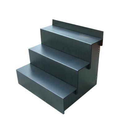 China Plastic Corrugated Floral Display Stand Corflute Outdoor Flower Display Stand for sale