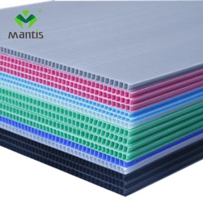 China Polypropylene White Correx Sheets 4mm 2mm Corrugated Plastic Sheets for sale