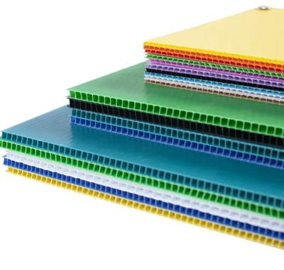China 4mm Corrugated Sign Board Blanks Corflute Orange Corrugated Plastic Sheets for sale