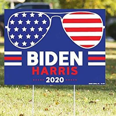 China Political Coroplast Yard Signs 18x24 Corrugated Plastic For Election Campaign for sale