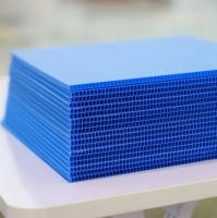 China Blue Corflute Sheet 3mm 4mm Corrugated Plastic Board For Signs for sale