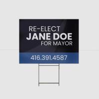 China 3mm Coroplast Yard Signs 18x24 H Stakes 4mm Coroplast Signs for sale