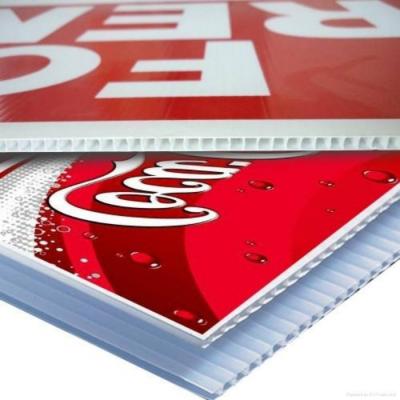 China 3mm Real Estate Corflute Signs UV Resistance Corrugated Plastic Core Board for sale