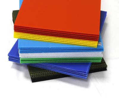 China Corrugated Plastic Sheets 4x8 Black Coroplast PP Hollow Corrugated Sheet for sale