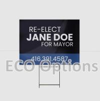 China Customized Durable PP Corrugated Plastic Yard Sign Recyclable Eco Friendly for sale