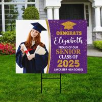 China Custom Yard Sign made from durable corrugated plastic. Features vibrant full-color printing for promotions, events, real estate, and celebrations. Easy to install, lightweight, reusa for sale