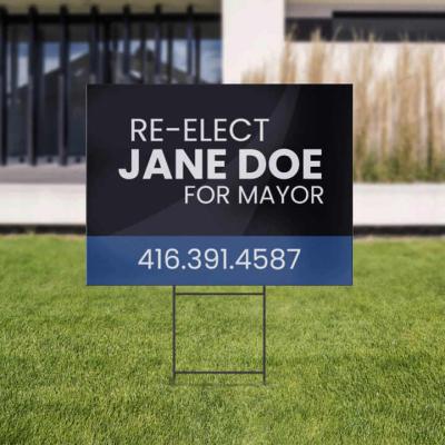 China UV-Resistant Outdoor Yard Sign made from durable corrugated plastic, designed for long-lasting outdoor use. Lightweight, weather-resistant, and customizable for advertising, events, and promotions. for sale