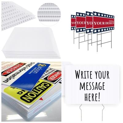 China Custom 4mm PP hollow sheets with double-sided corona treatment, designed to improve ink adhesion on both surfaces for high-quality printing and customized applications. for sale