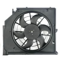 China Radiator Cooling Fan Assembly For BMW 3 Series E46 400W Cooling Fan Motor 17117525508 17117561757 for sale