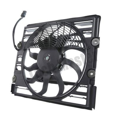 China BMW E38 Radiator Cooling Fan 400W with Control Module 4 Pins 64548380774 64548369070 for sale