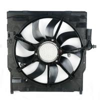 China 17428618242 850W Radiator Condenser Cooling Fan Assembly For BMW X5 2006-2020 E70 E71 F15 F16 for sale