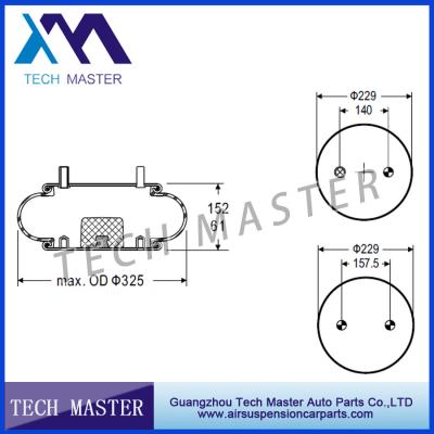 China Car part air spring for truck Firestone single Convoluted Industrial air bellows spring W01-358-6994 for sale