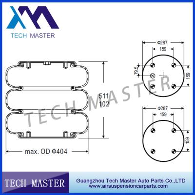 China Auto parts Convoluted Industrial air spring for Triple Contitech FT530-35 521 Firestone W01-358-7845 Rubber Air Sping for sale