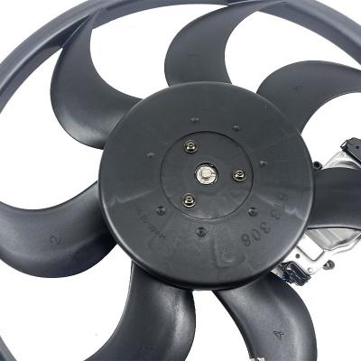 China Rubber Steel Aluminum Car Cooling Fan For Volkswagen Touareg 2008-2010 7L0959455G for sale