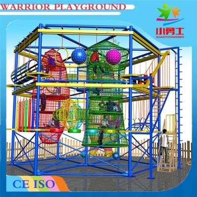 China Commercial Indoor Playground Ropes Course Equipment - 12-Piece Set with CE Certification for Ages 3-16 for sale