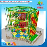 China Custom Indoor Playground Ropes Course for Kids 3-16 Years - 18 Piece Set with CE Certification for sale