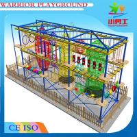 China Commercial Ropes Course Adventure Playground for Ages 3-16 with 16 Activity Pieces and 25 Safety Sets for sale
