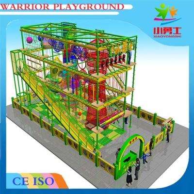 China Custom Children's Adventure Ropes Course Equipment for Ages 3-16 with CE Certification and 15 Safety Sets for sale
