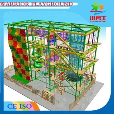 China Custom Children's Rope Course Adventure Playground for Ages 3-16 with 24 Activity Pieces and CE Certification for sale